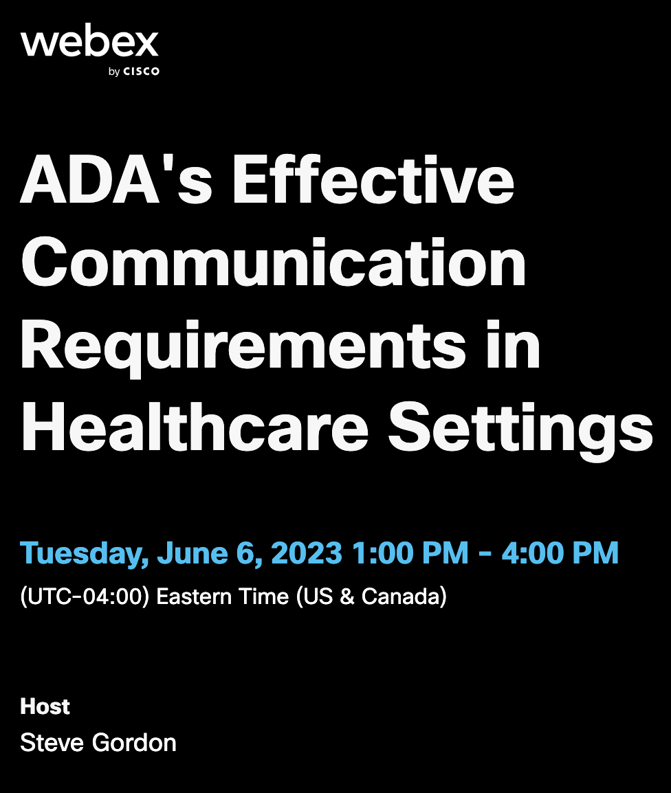 ADA Requirements in Healthcare